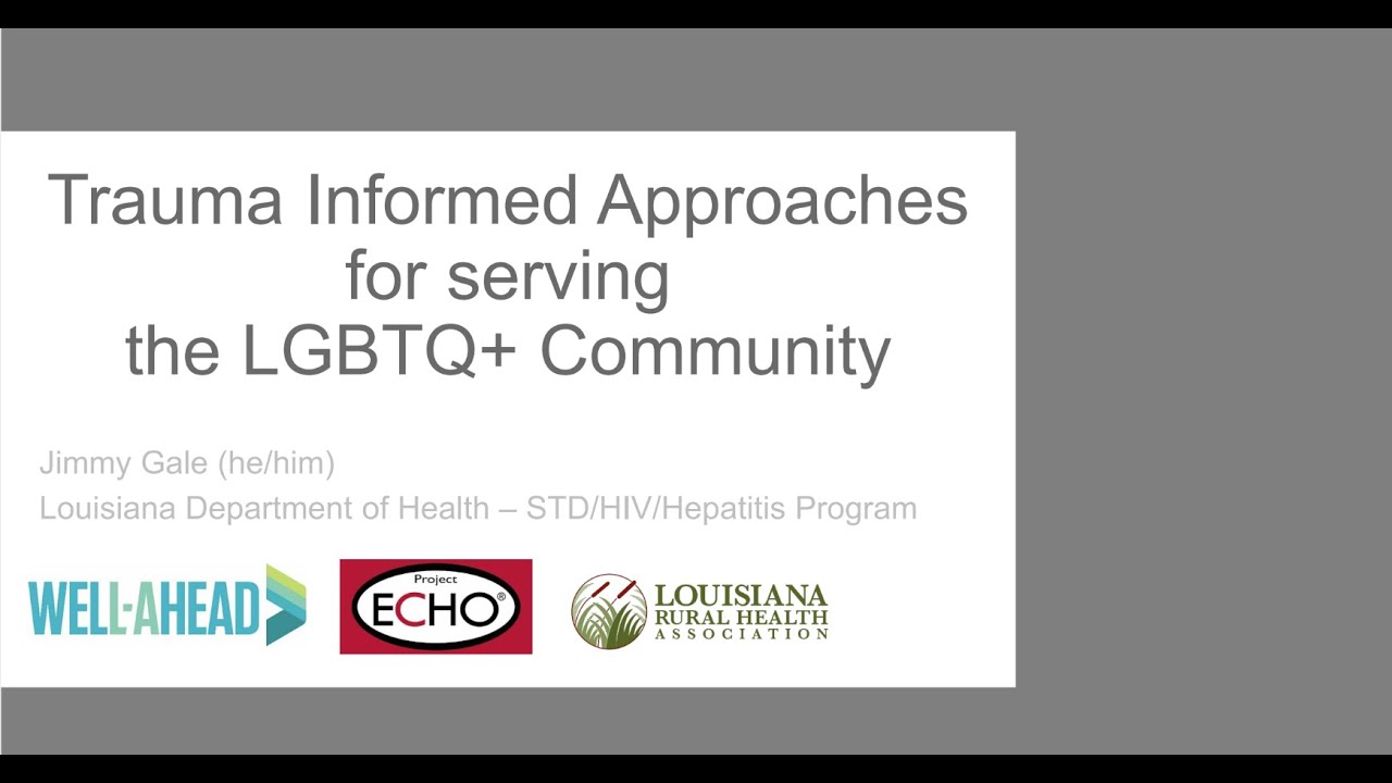 Trauma Informed Approaches For Serving The Lgbtq Community Youtube