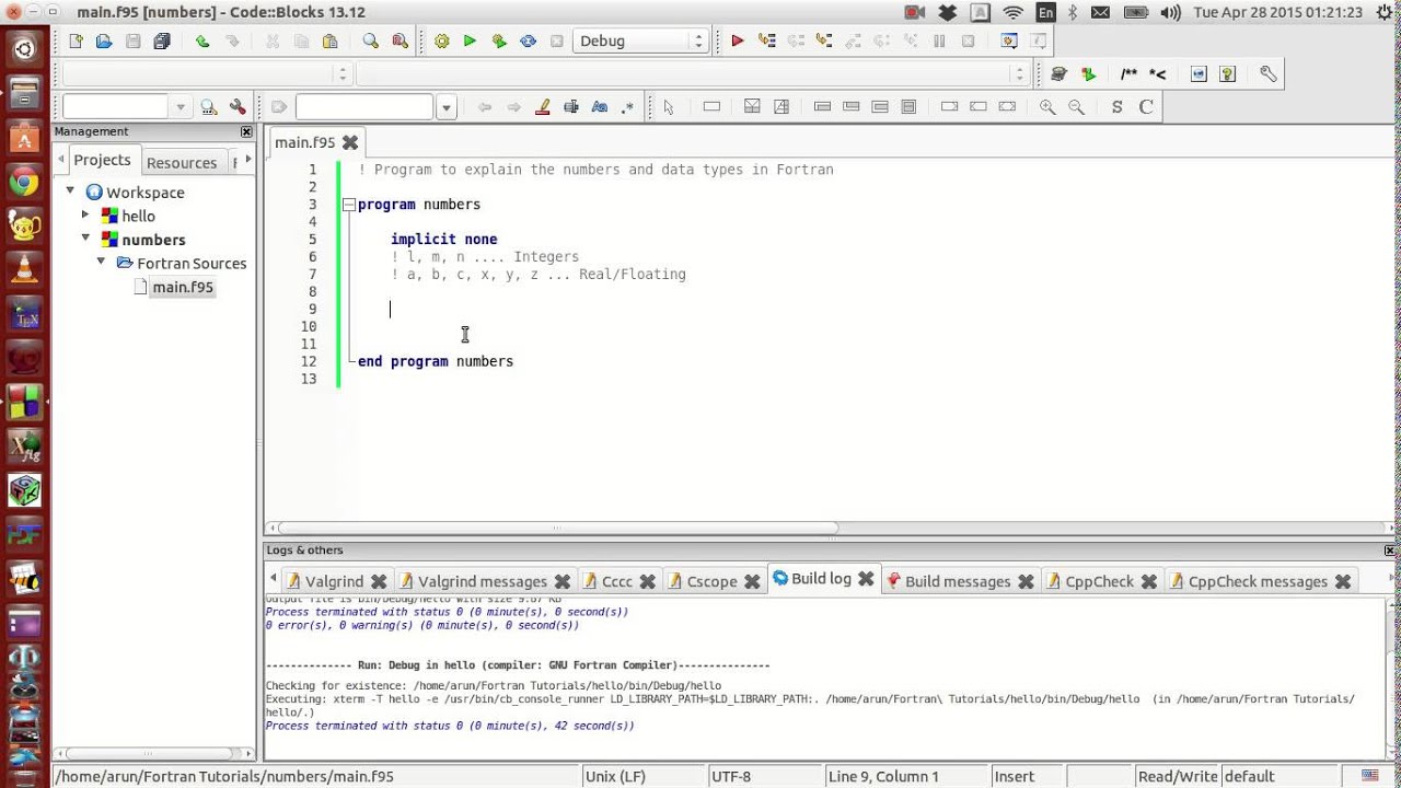 Fortran Programming Tutorials Revised 003 Implicit None Simple