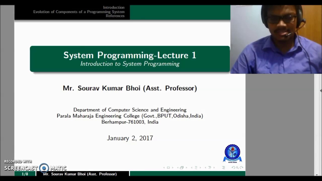 System Programming Lecture 1 Introduction Youtube
