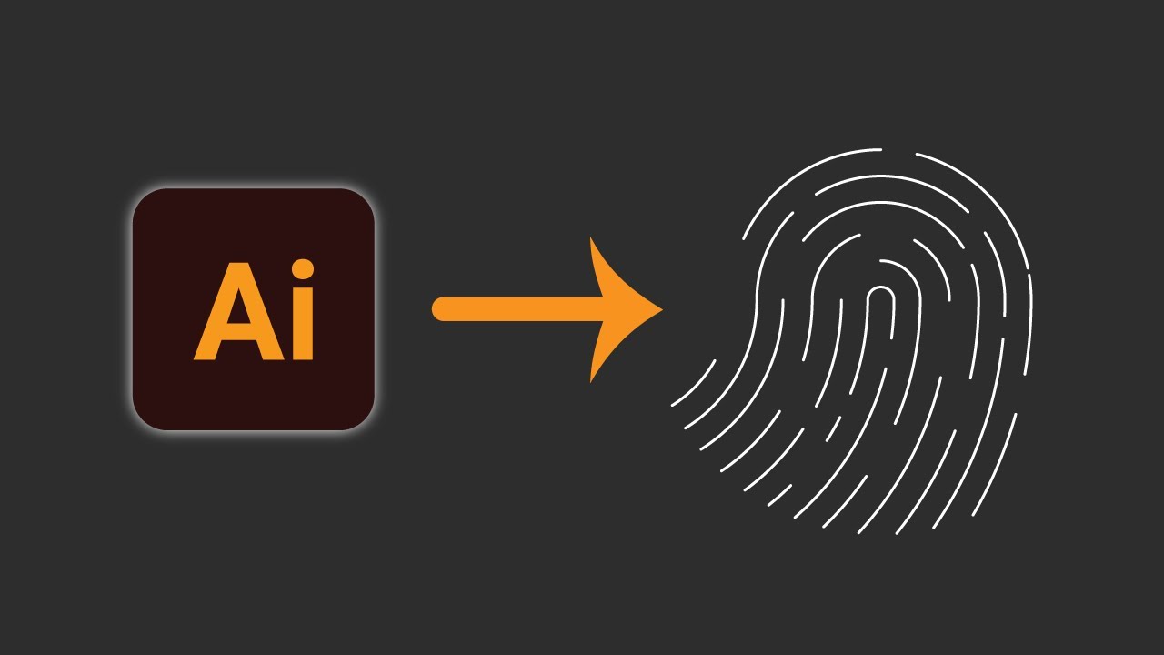Creating Unique Fingerprint Designs In Illustrator Youtube