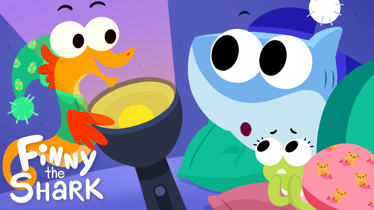 Finny S First Sleepover Finny The Shark Cartoon For Kids Youtube