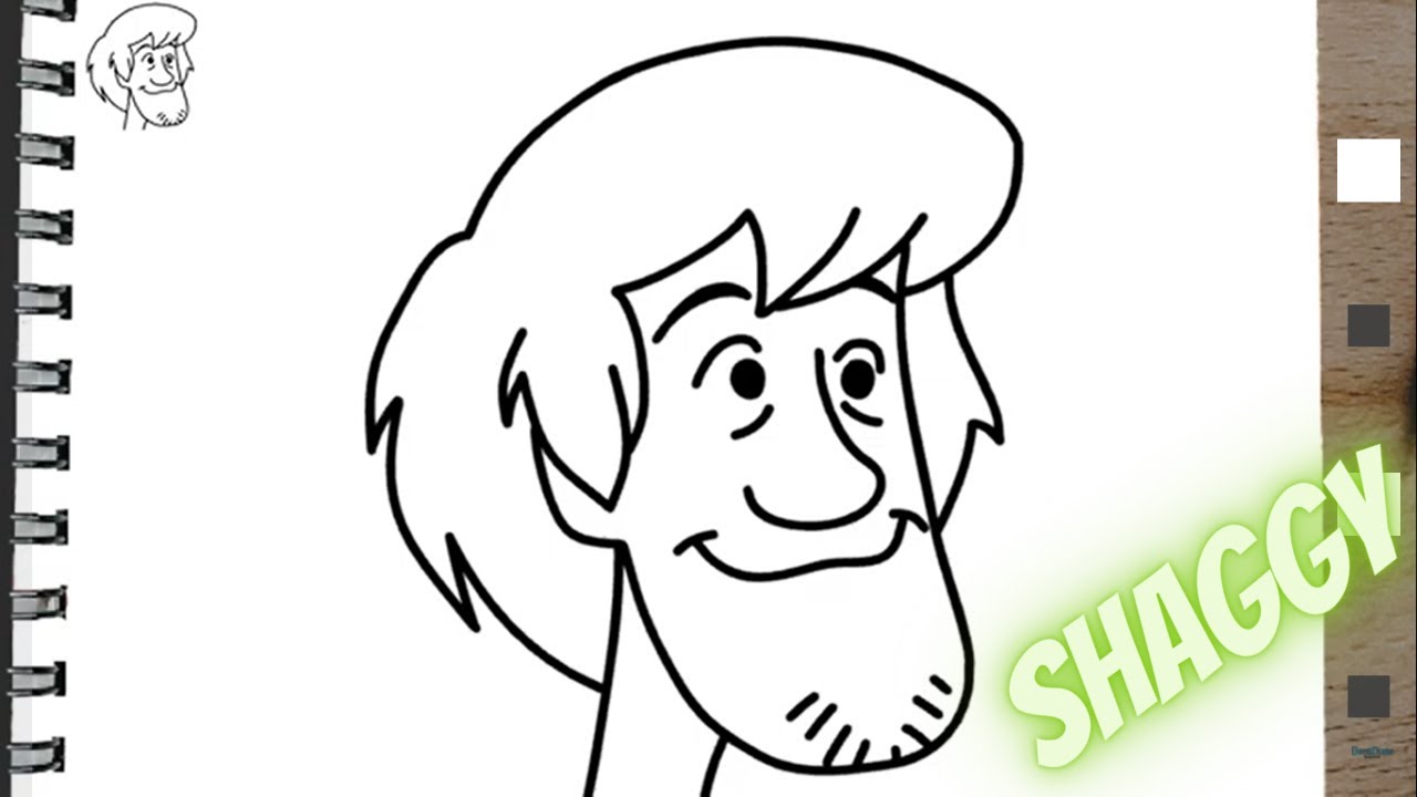 Como Dibujar A Shaggy Paso A Paso De Scooby Doo Fácil Y Rapido Youtube