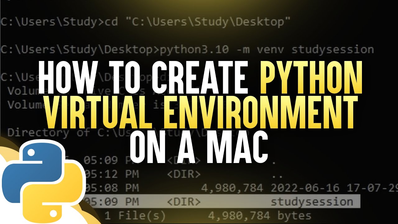 How To Create Python Virtual Environments On A Mac Youtube