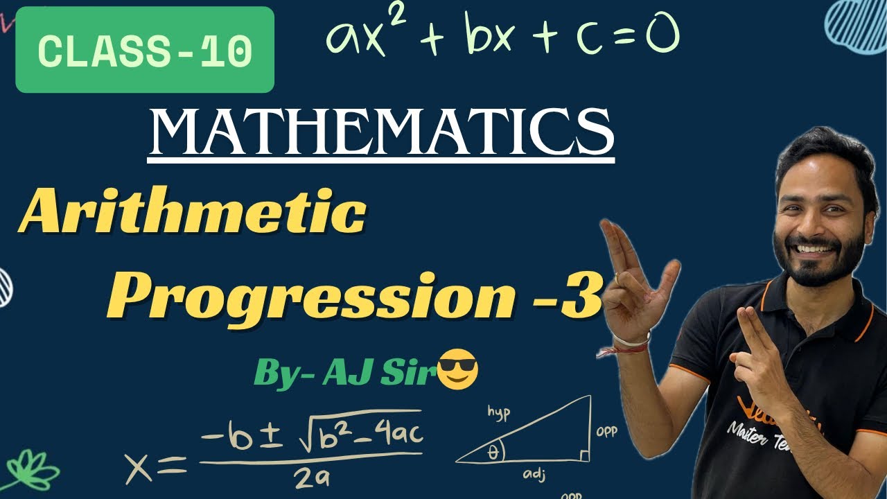 Class 10 Arithmetic Progression Lecture 3 Youtube