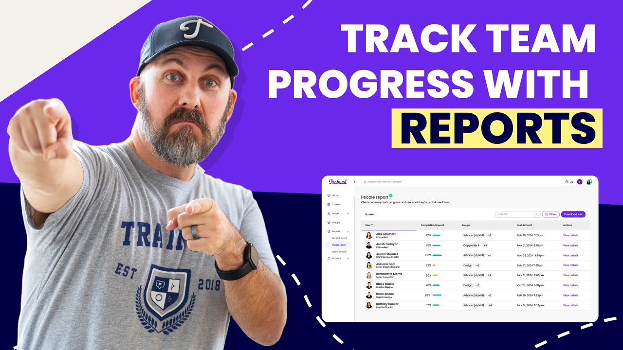 How To Use Trainual Reports To Track Team Progress Youtube