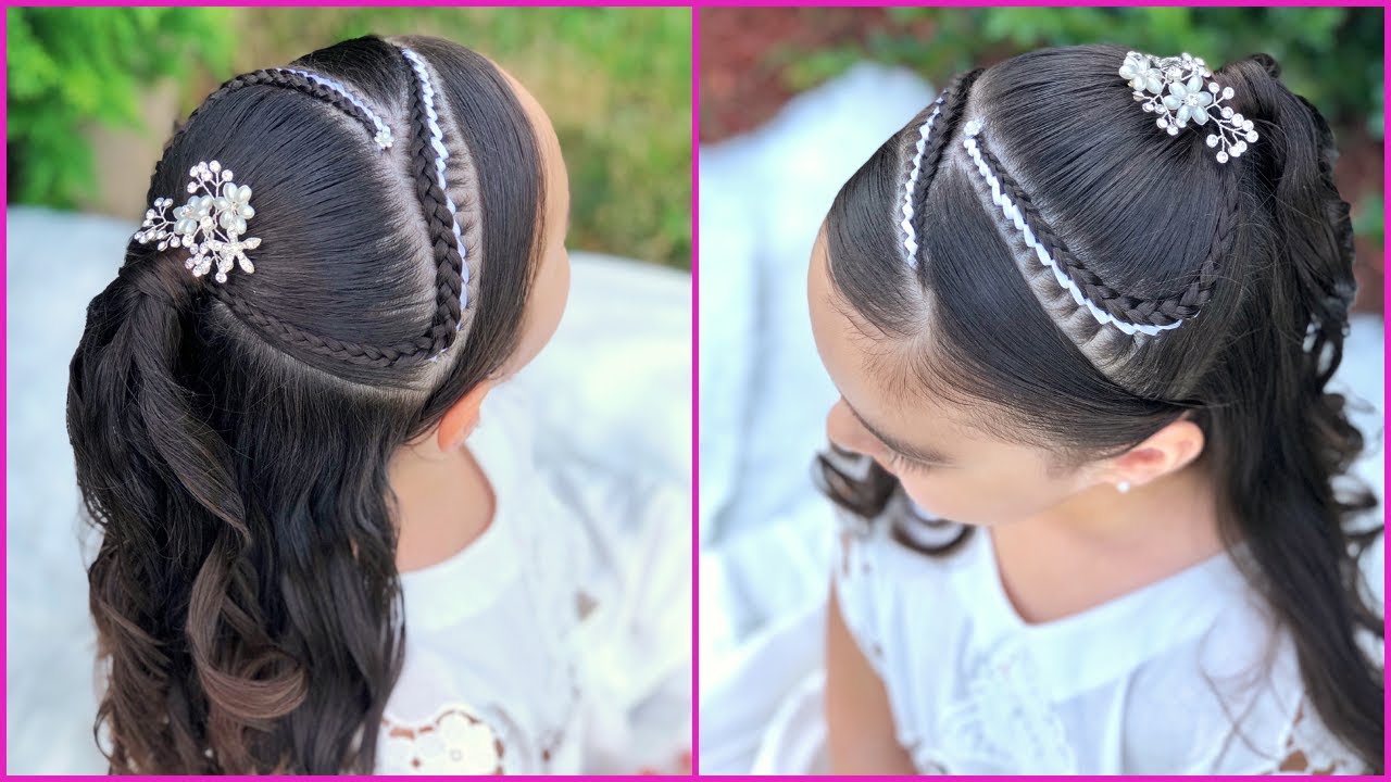 Peinado Para Niñas Recogido Elegante Con Trenzas Peinado Para
