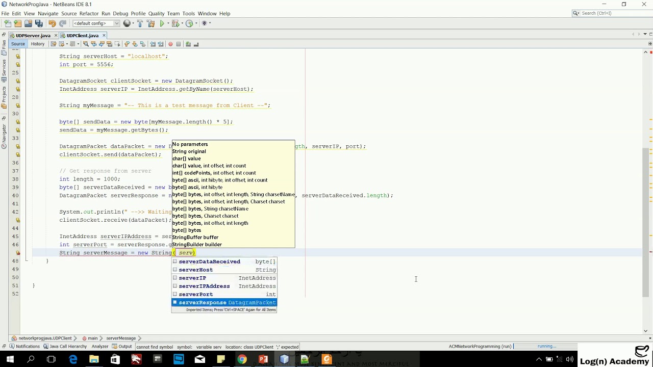 Network Programming With Java Sockets Udp Server Response Back To