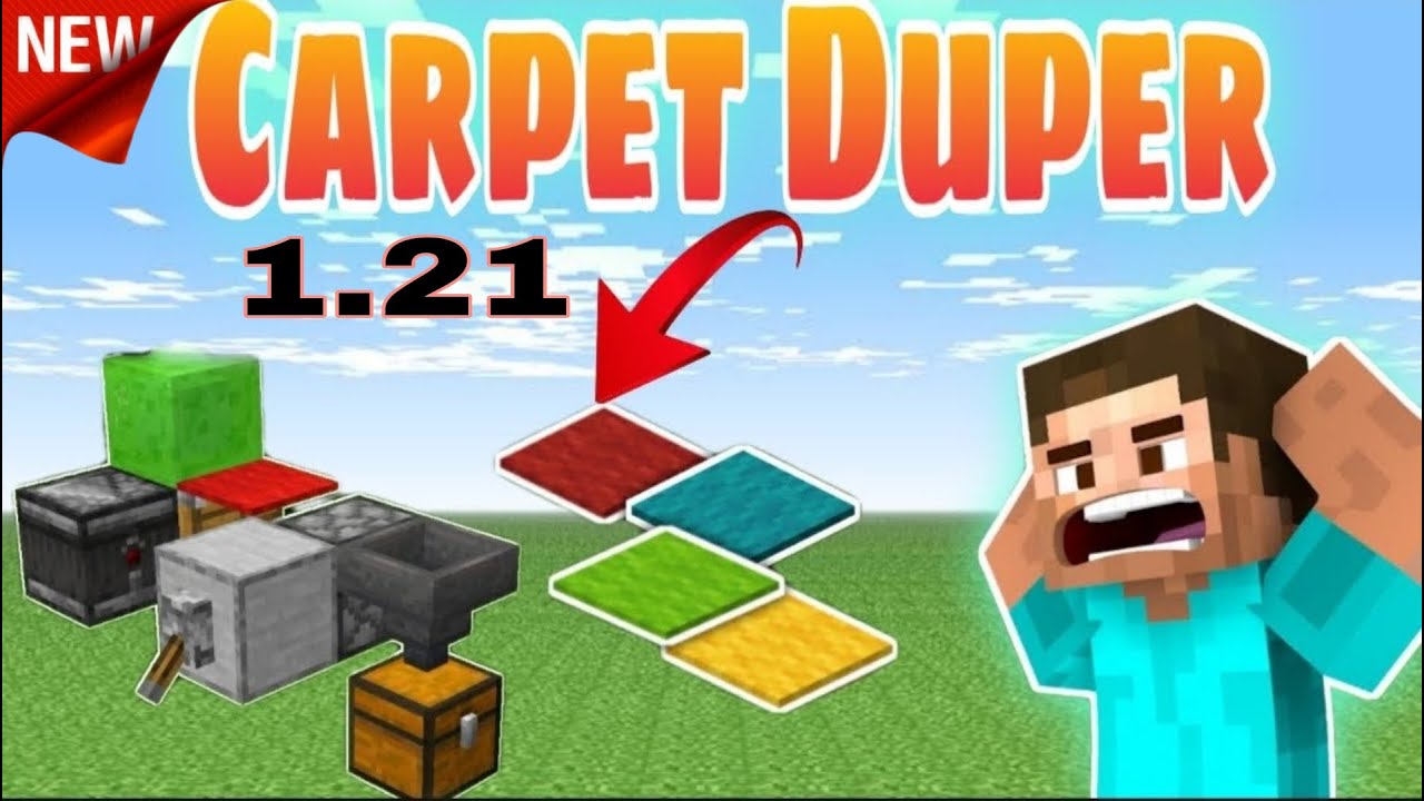 Minecraft 1 21 Fastest Carpet Duper Glitch Farm Java Bedrock