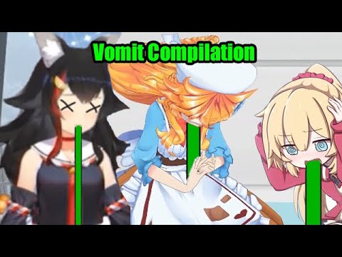 Vtuber Vomit Compilation Ft Mio Haachama And Gibara Youtube