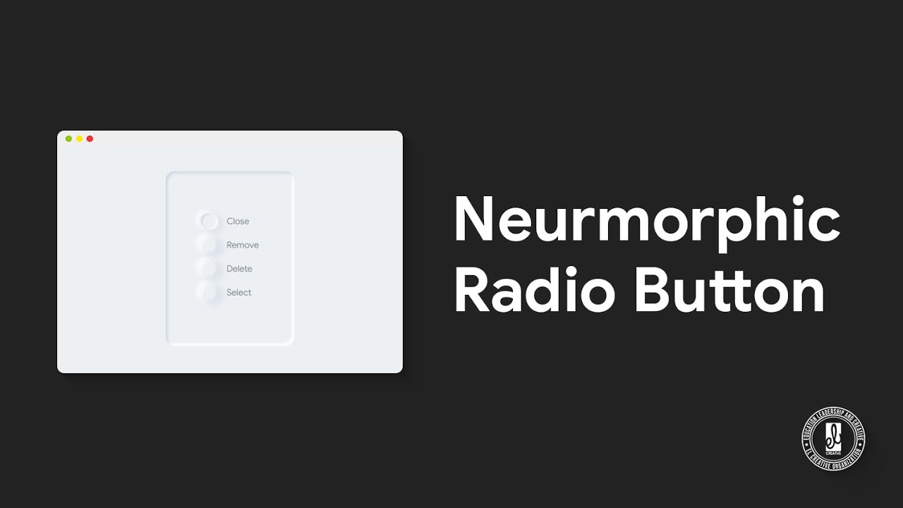 Neumorphic Radio Button Only With Html Css Live Coding El