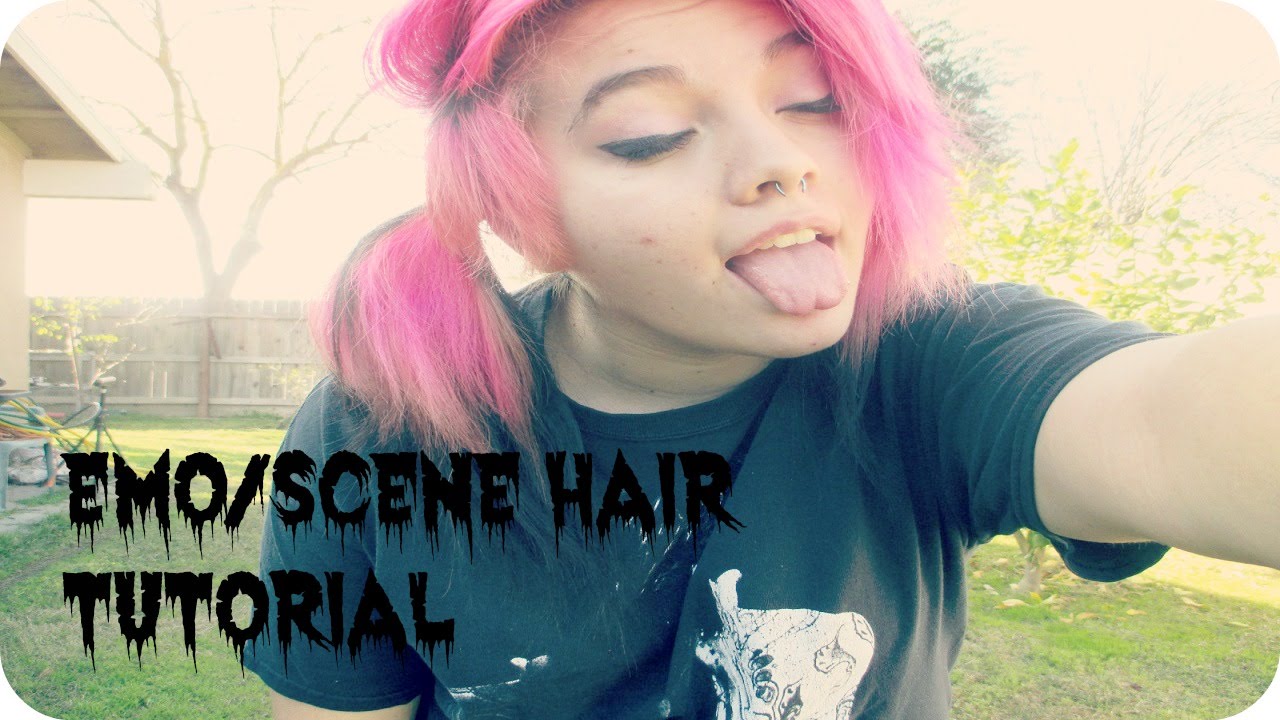 Emo Scene Hair Tutorial Youtube