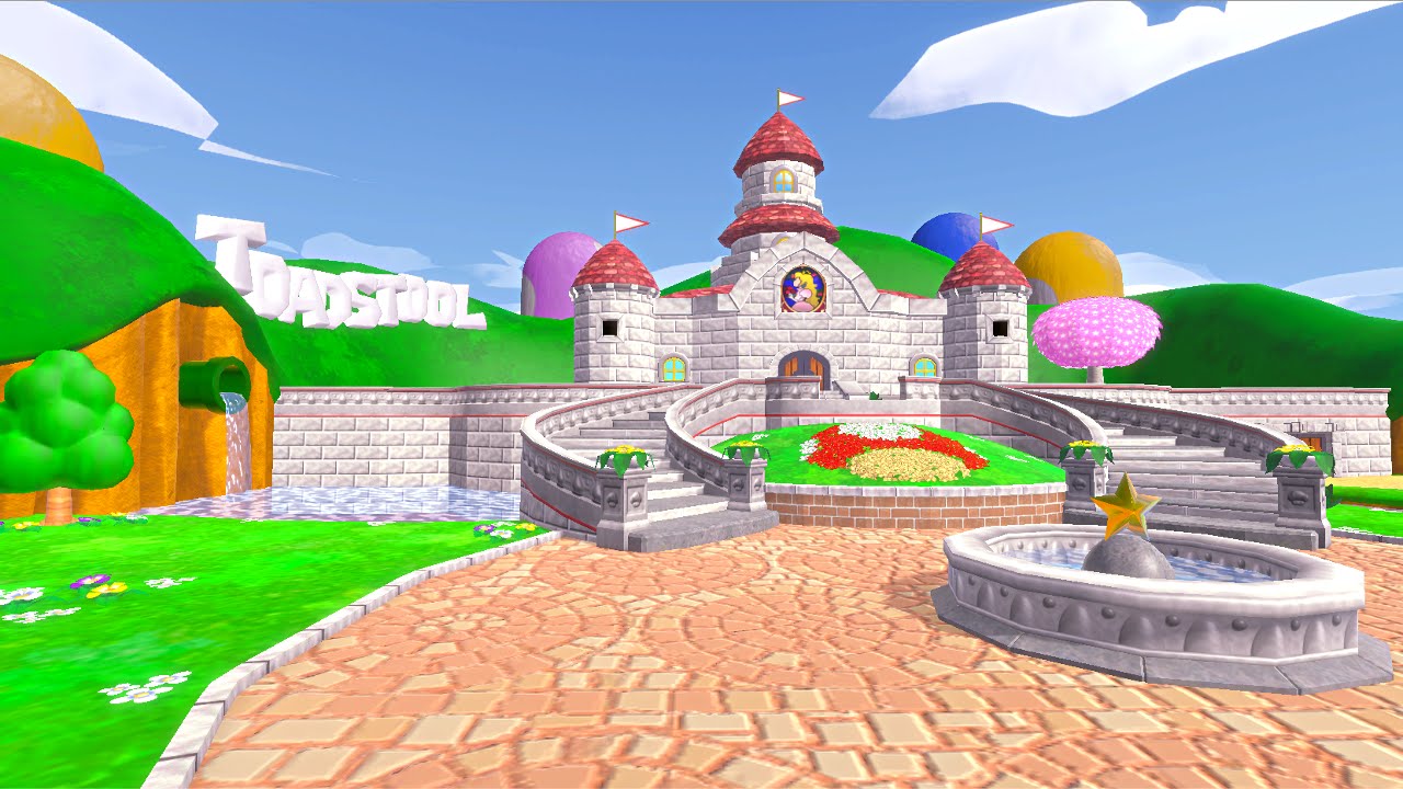 Cortile Castello Di Peach Youtube
