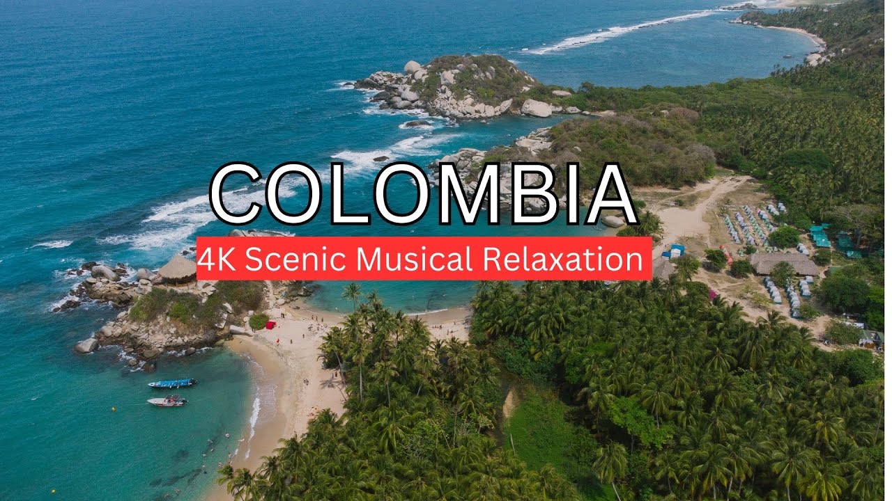 Colombia 4k Scenic Musical Relaxation Film Beautiful Scenery