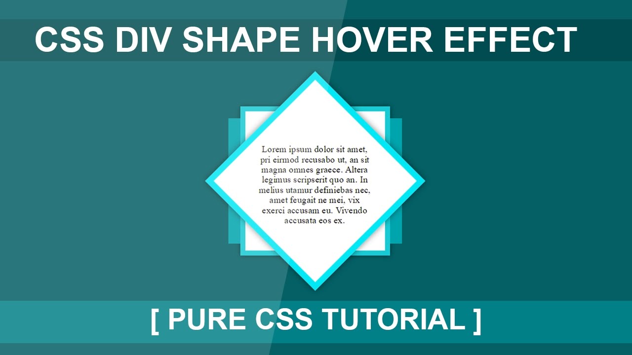 Css Div Hover Effect Tutorial Html5 Css3 Hover Effect Youtube