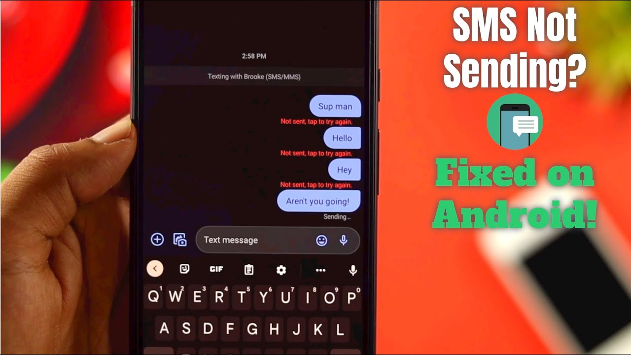 Failed To Send Text Message On Android Here S How To Fixed Youtube