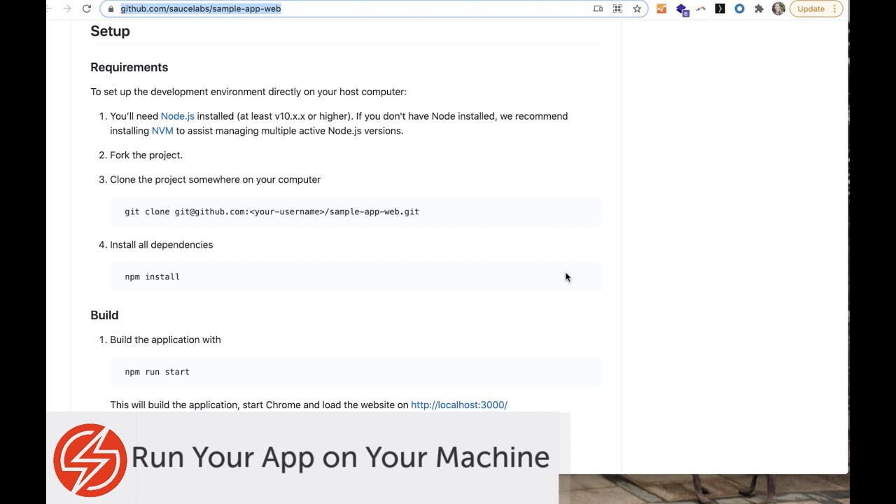 Test A Local App With Cypress And Saucectl Youtube