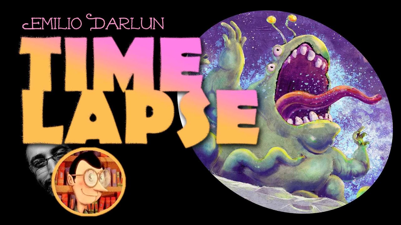 рџћё Time Lapse Monstruo Alien Ilustraciгіn Infantil Emilio Darlun рџћё