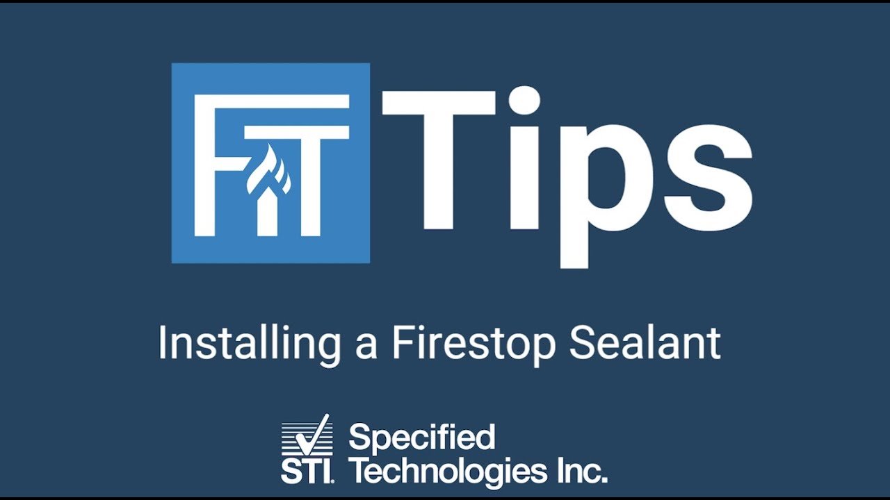 Installing A Firestop Sealant Youtube