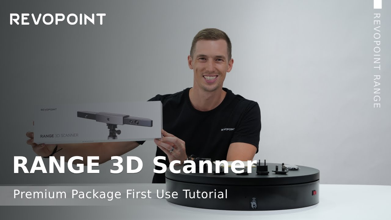 Revopoint Range 3d Scanner Premium Package First Use Tutorial Youtube