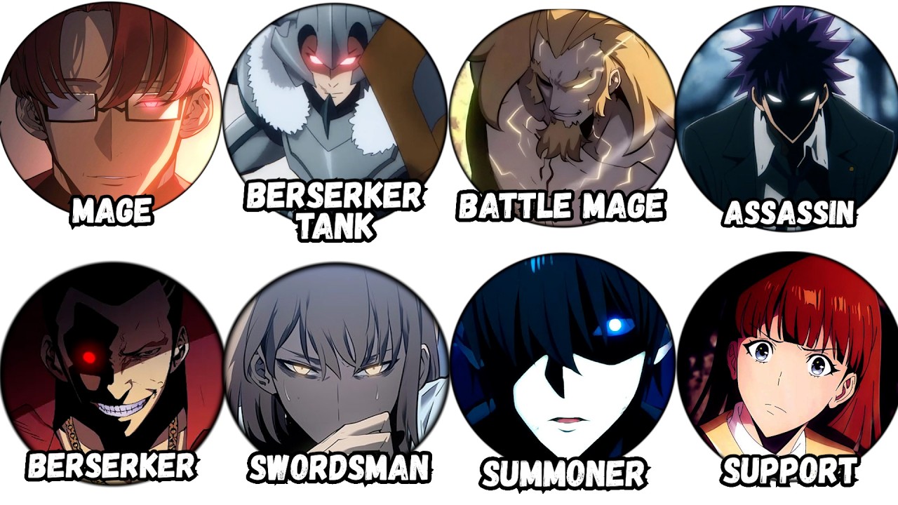 All Classes And Subclasses Of Hunters In Solo Leveling Explained In 8