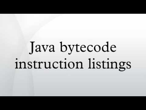Java Bytecode Instruction Listings Youtube
