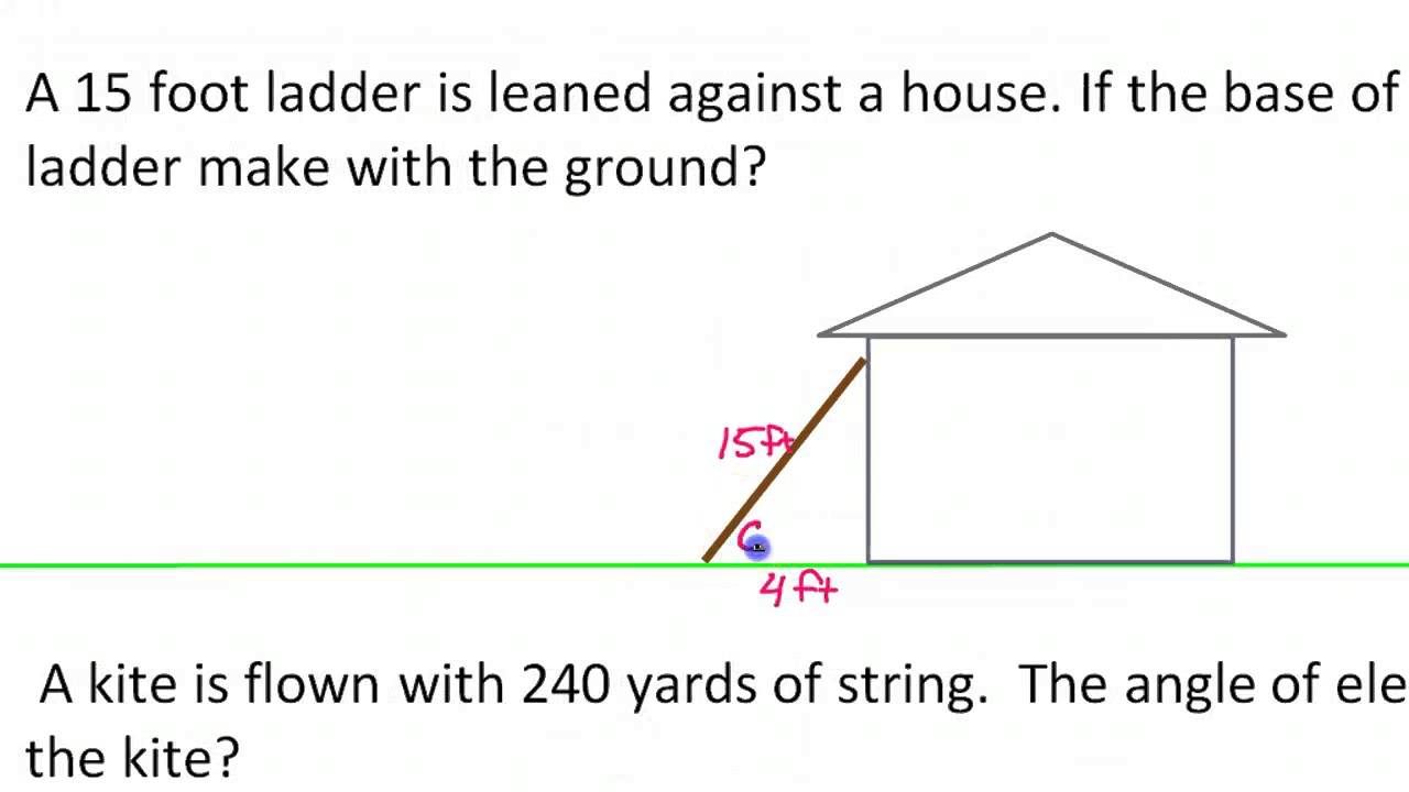 Trig Word Problems Worksheet Ame My Id