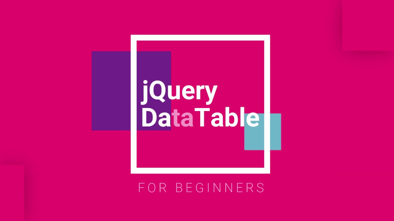 Jquery Datatables Youtube