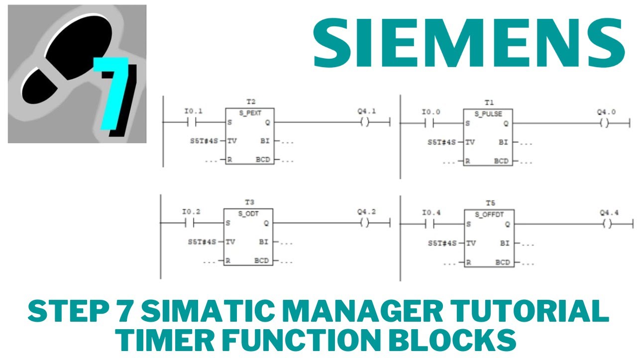 Step 7 Timer Block Tutorial Simatic Manager Youtube
