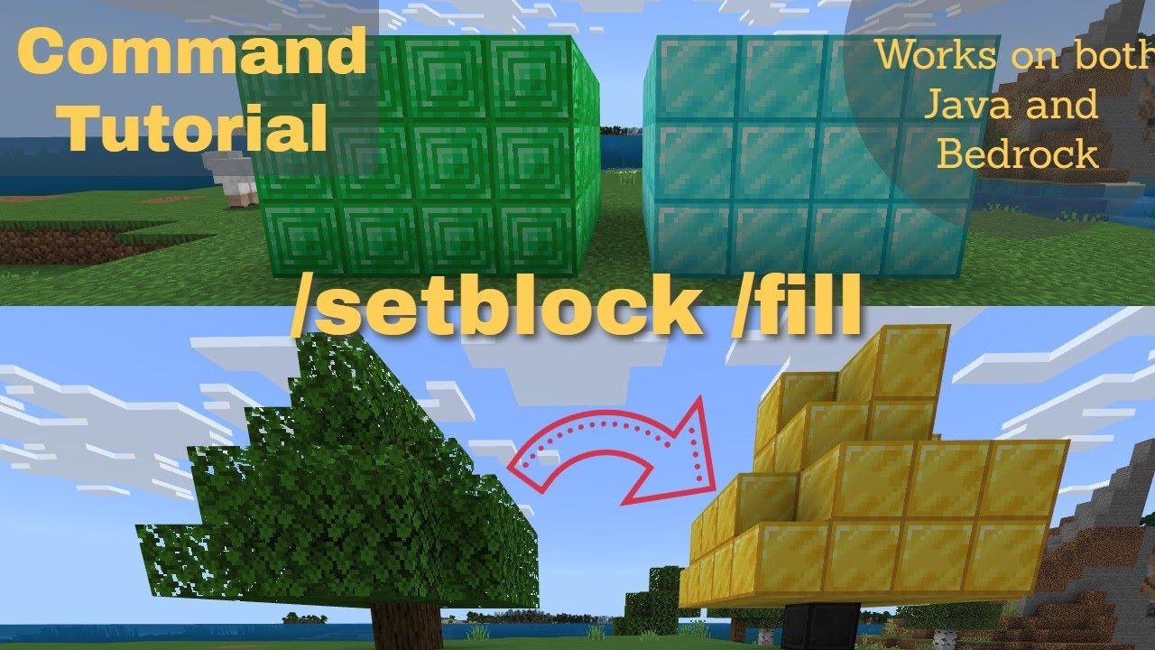 Minecraft Commands Fill Setblock How To Fill Using Commands Minecraft
