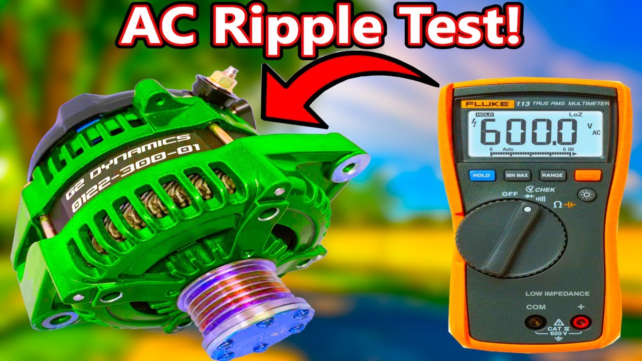 How To Test Your Alternator For Ac Ripple Youtube