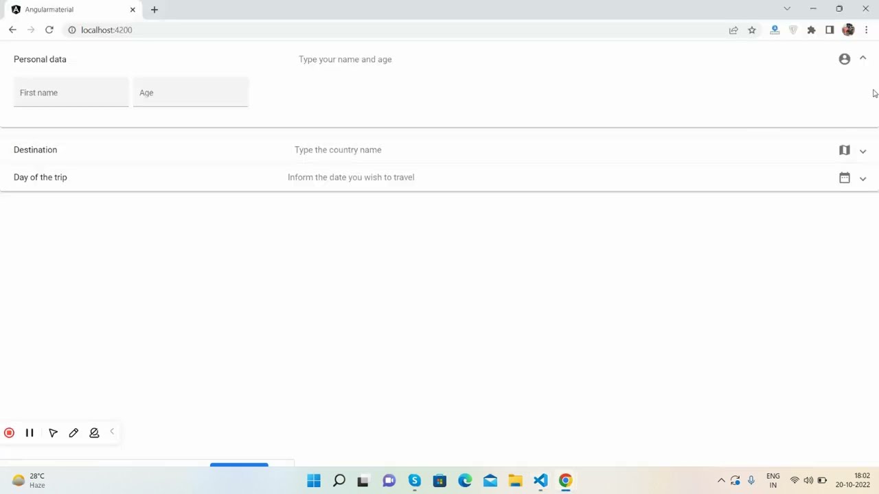 Angular 14 Material Accordion With Mat Expansion Panel Working Demo
