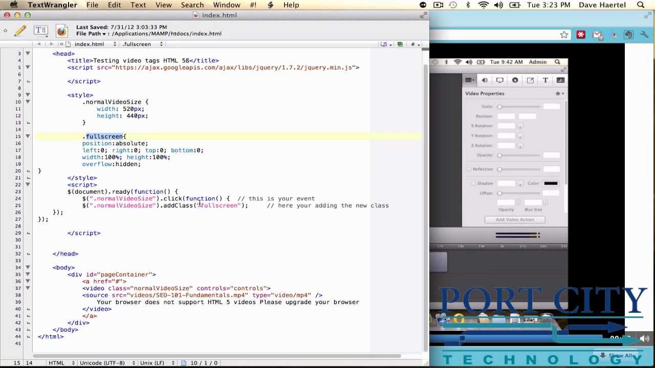 Html5 Video Fullscreen Youtube