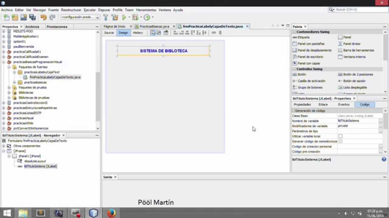 Conociendo Jlabel Jtextfield Y Jpasswordfield En Java Youtube