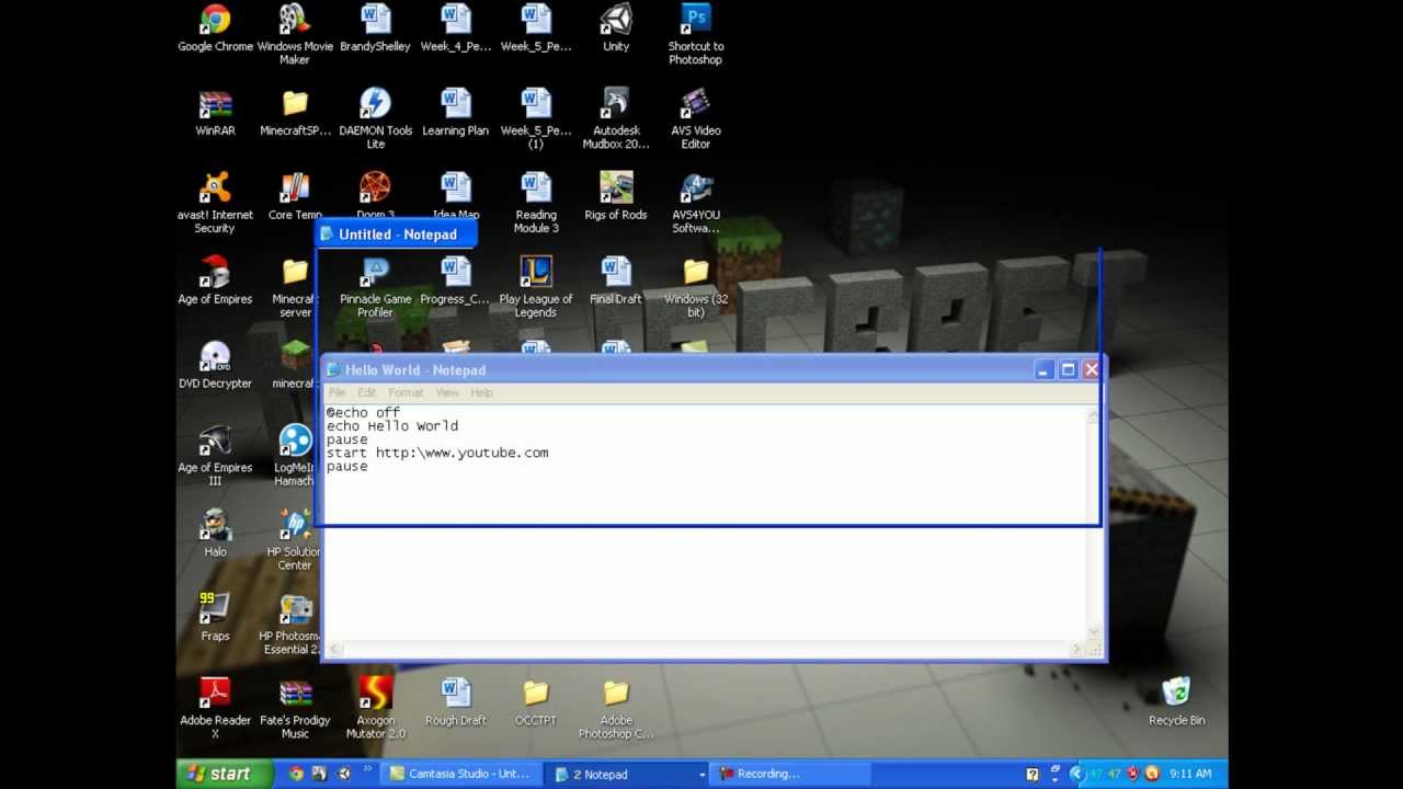 Basic Batch File Programming Part 1 Youtube
