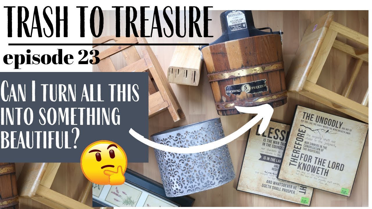 Trash To Treasure Video Thrift Store Makeovers Home Decor Diy