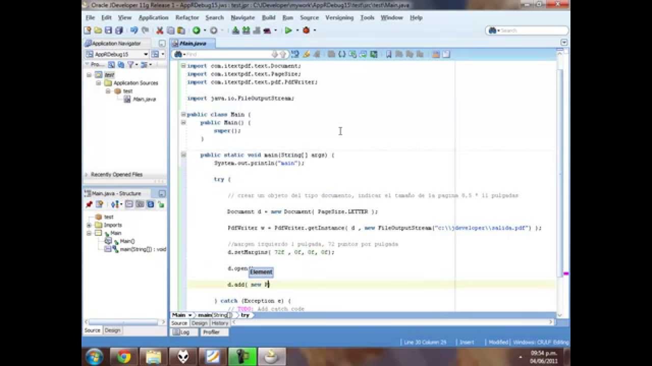 Generar Pdf Desde Java Con Itext Jdeveloper Youtube
