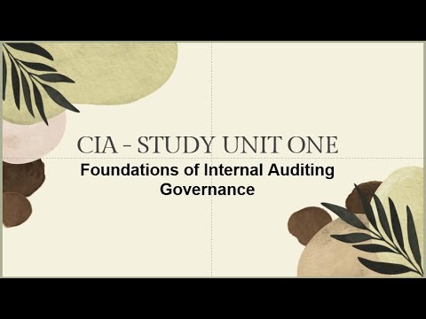 Cia Foundation Of Internal Auditing Part 3 Youtube