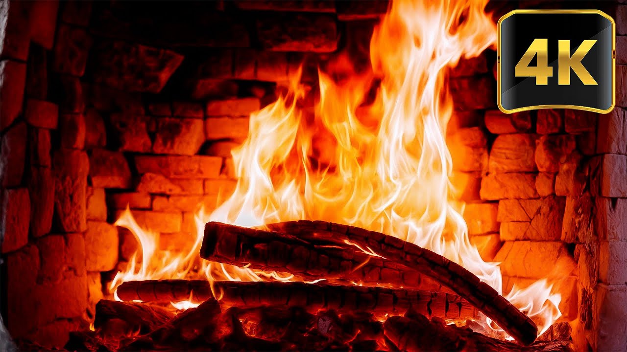 4k Crackling Fireplace Burning Logs рџ ґ Relaxing Fireplace 3 Hours