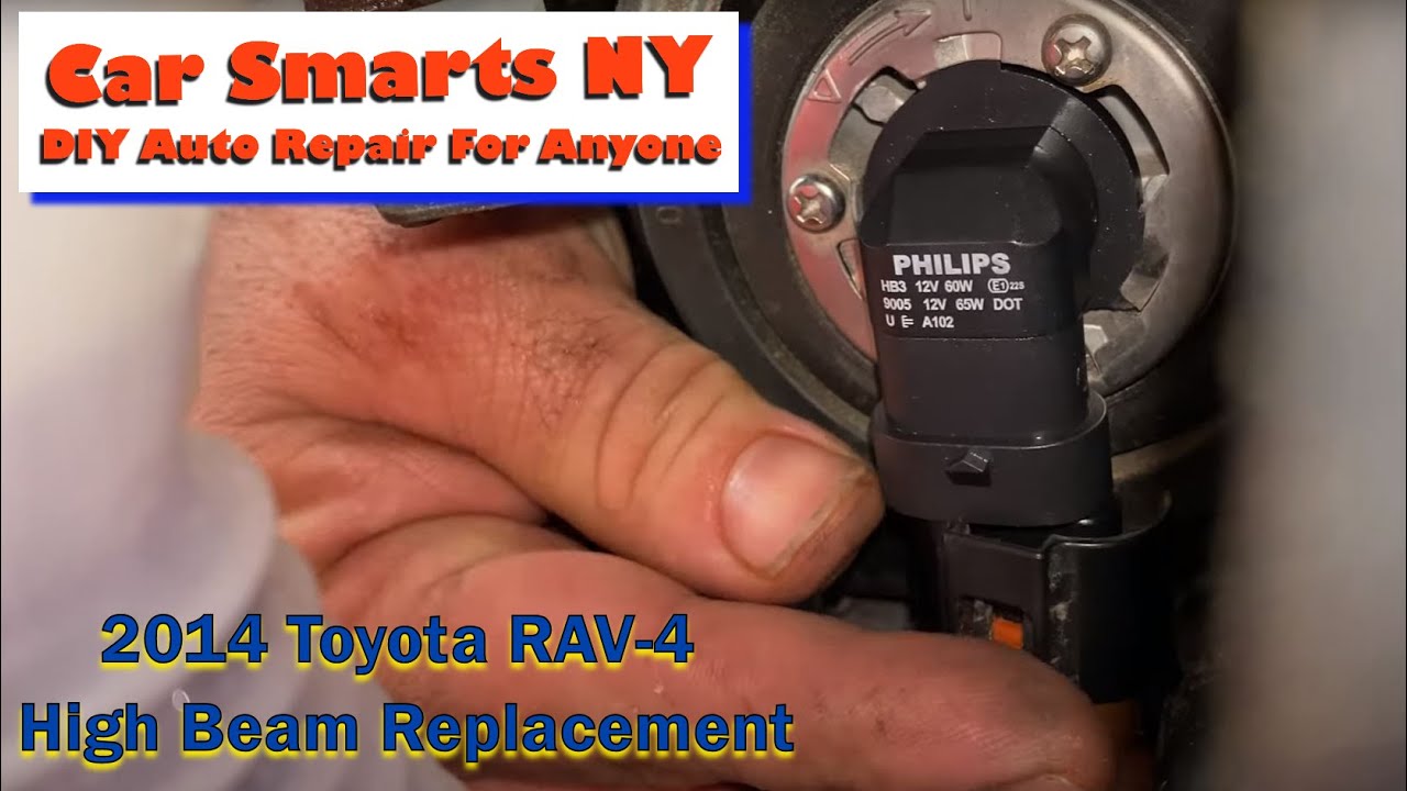 Toyota Rav 4 High Beam Bulb Replacement Youtube