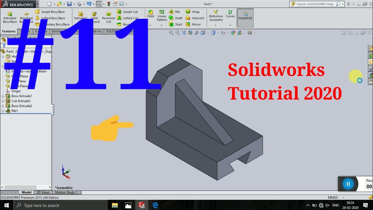 11 Solidworks Tutorial For Beginners Youtube