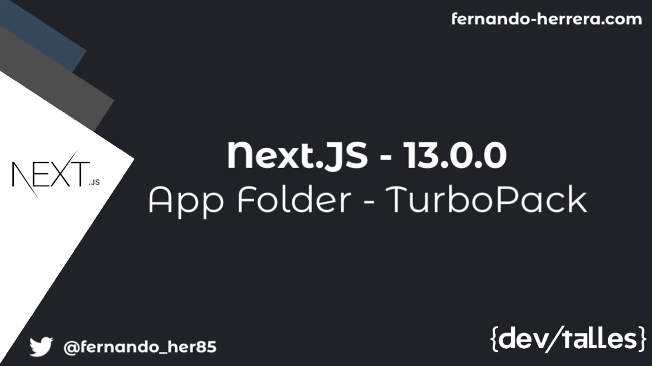 Next Js 13 Turbopack Y App Directory Youtube