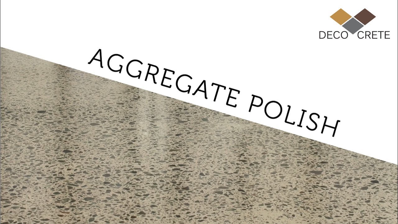 Aggregate Polished Concrete With Decoquickcut Decofinish Youtube
