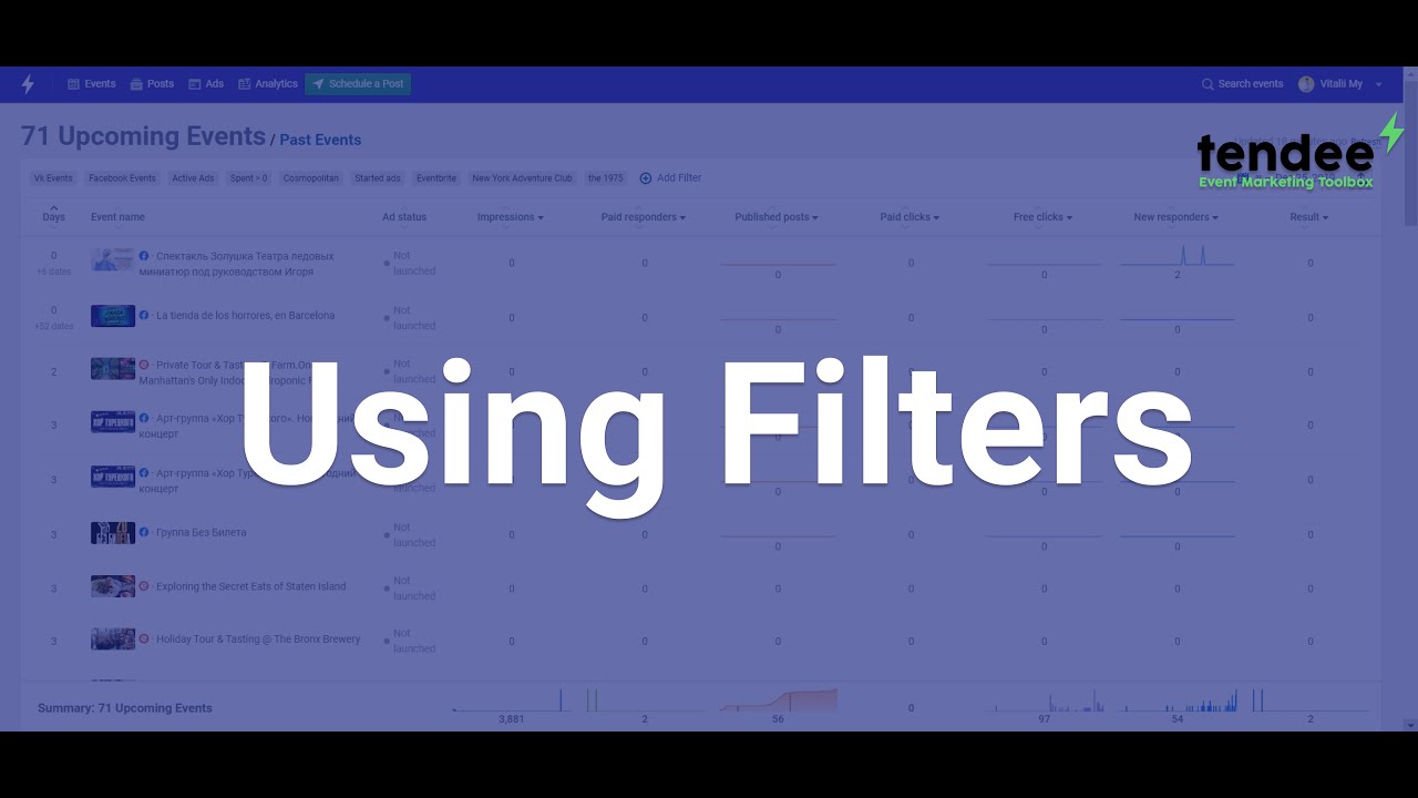 Using Filters Youtube