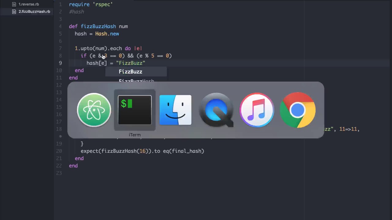 Fizz Buzz In A Hash Structure Ruby Programming Youtube