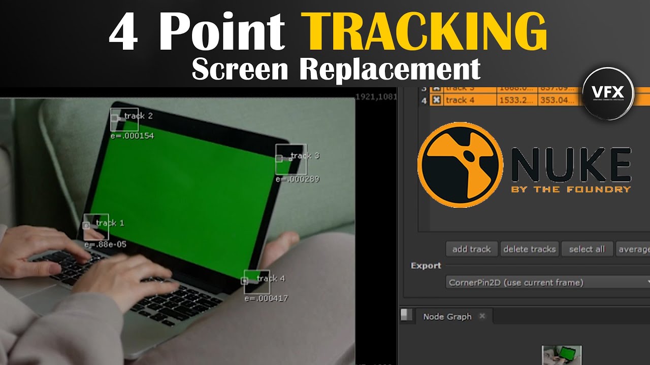 Nuke Compositing 4 Point Tracking Vfx Tutorial Youtube
