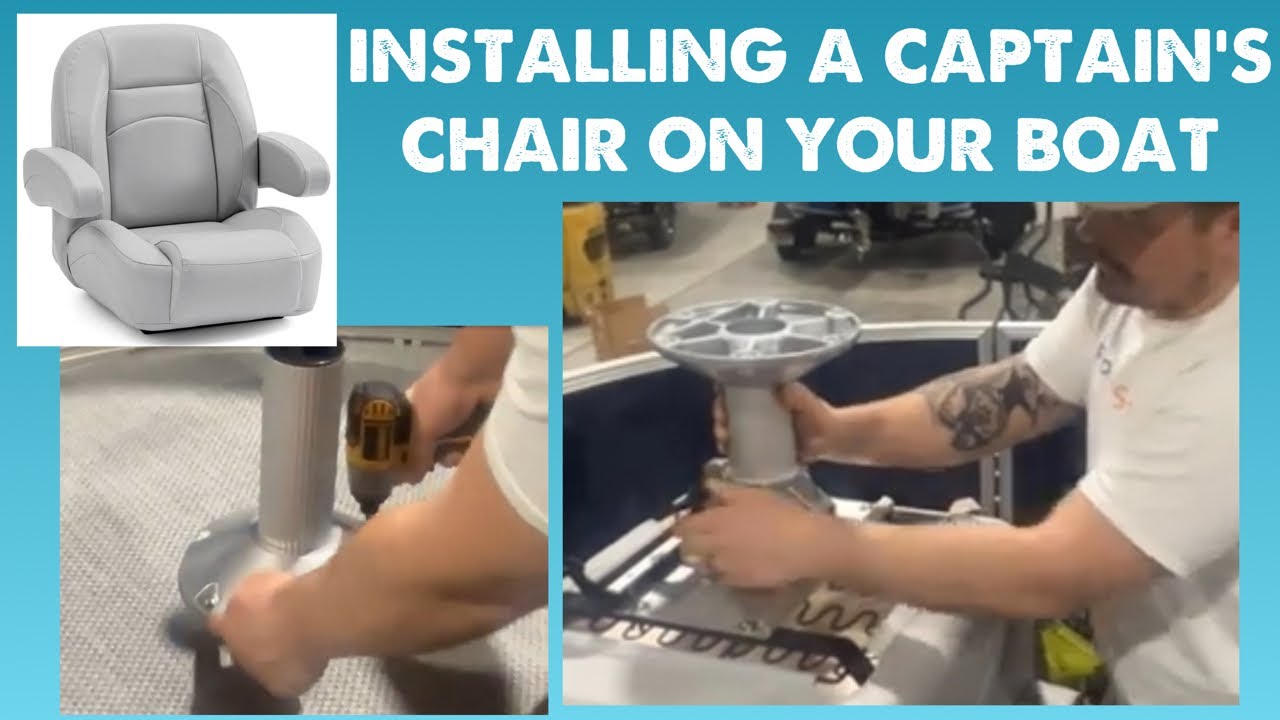 Boat Helm Chair Installation Captain S Chair Youtube