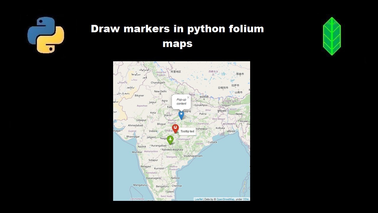 Markers On Python Folium Maps Youtube