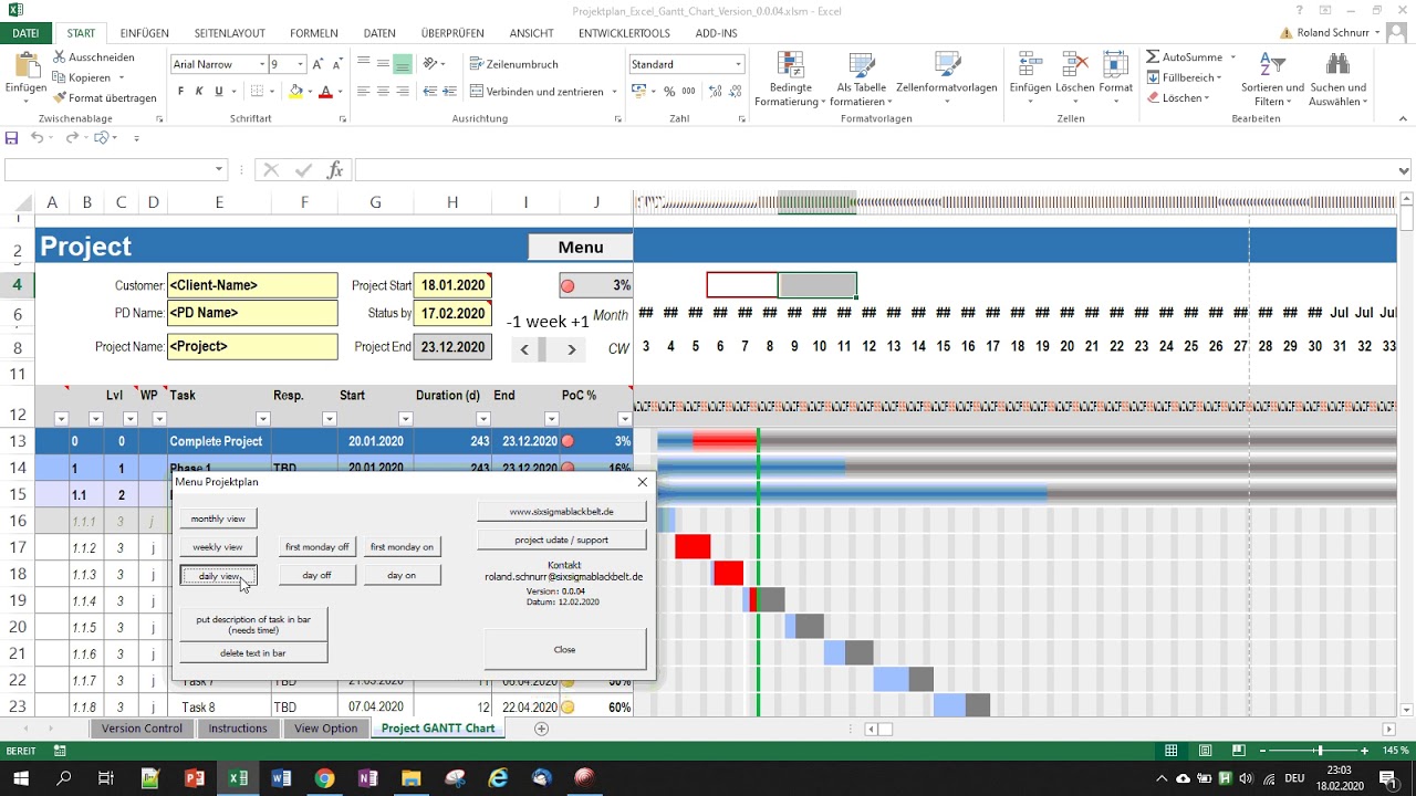 Automation Project Plan Template