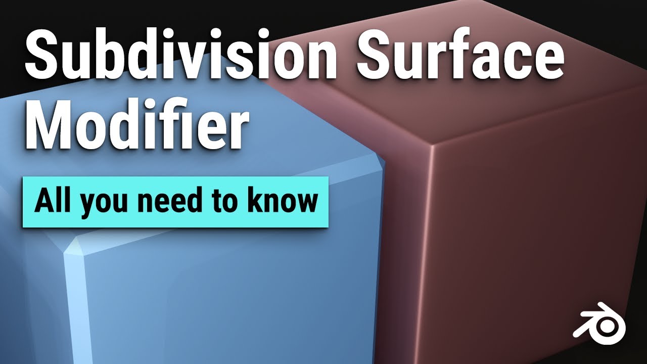 Blender Basics Subdivision Surface Modifier Tutorial Youtube