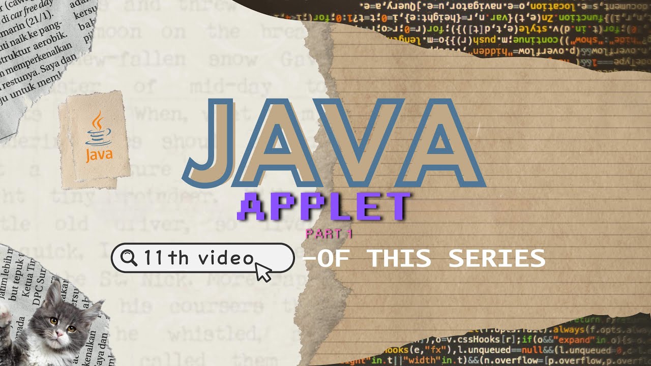 Java 11 Java Applet Programming Tutorial Part 1 Youtube